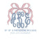 Bow Monogram Frame Embroidery Design Includes BX, Machine Embroidery F ...